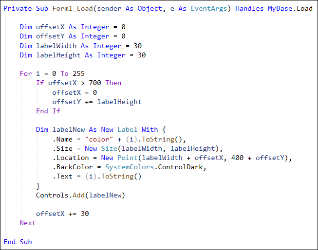 Adding Controls at Run Time
