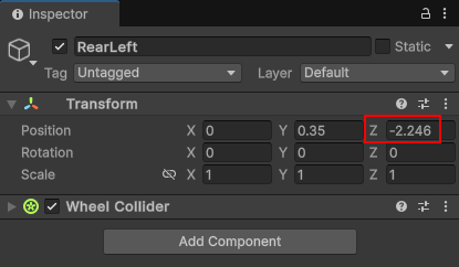 Unity 3D: Wheels and Wheel Colliders